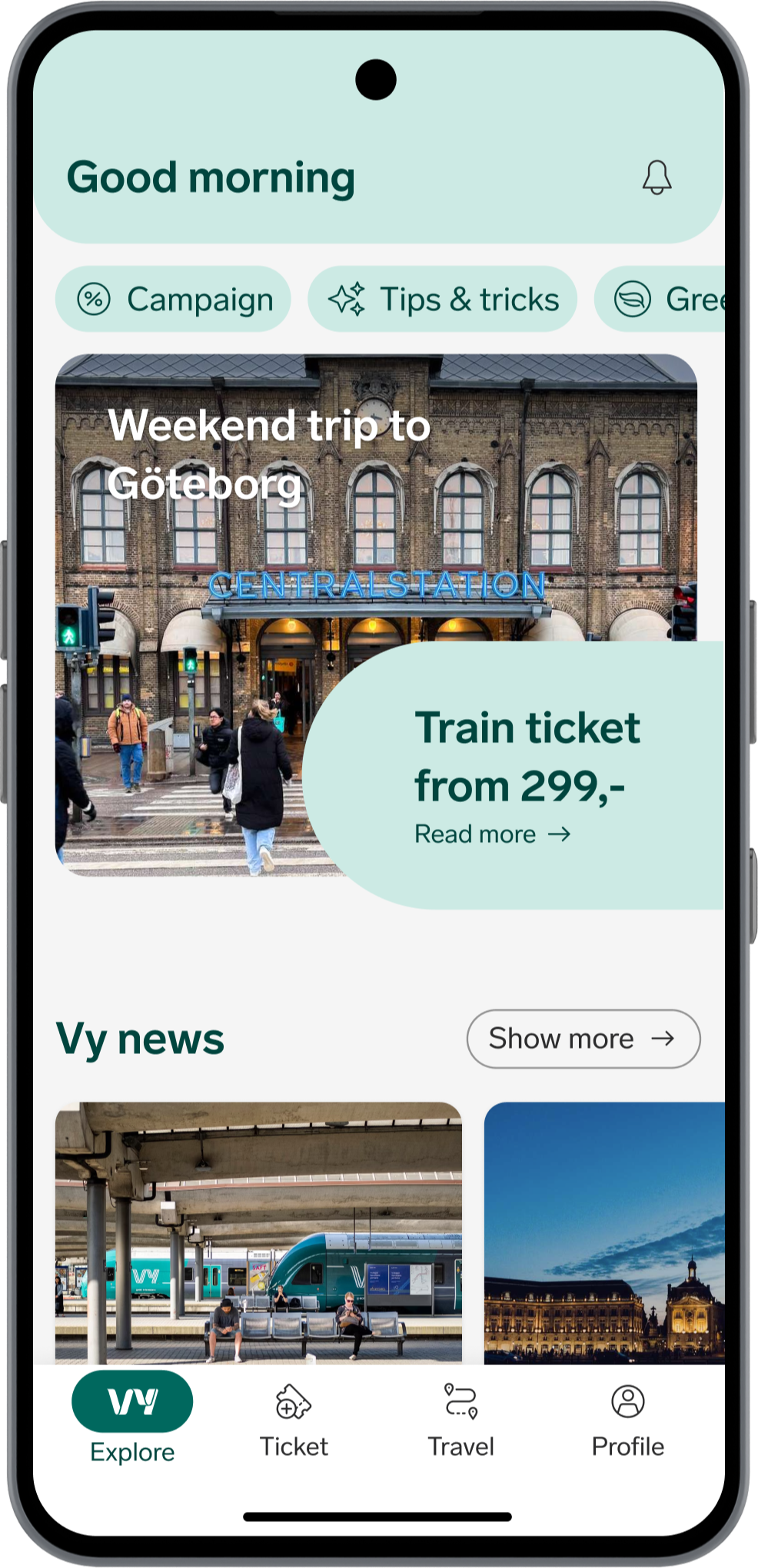 Vy | Train | Bus | Taxi | Book your trip at vy.no